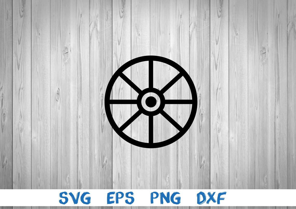 Wagon Wheel, Silhouette, Picture, Svg, Png, Eps, Dxf, Digital Download ...