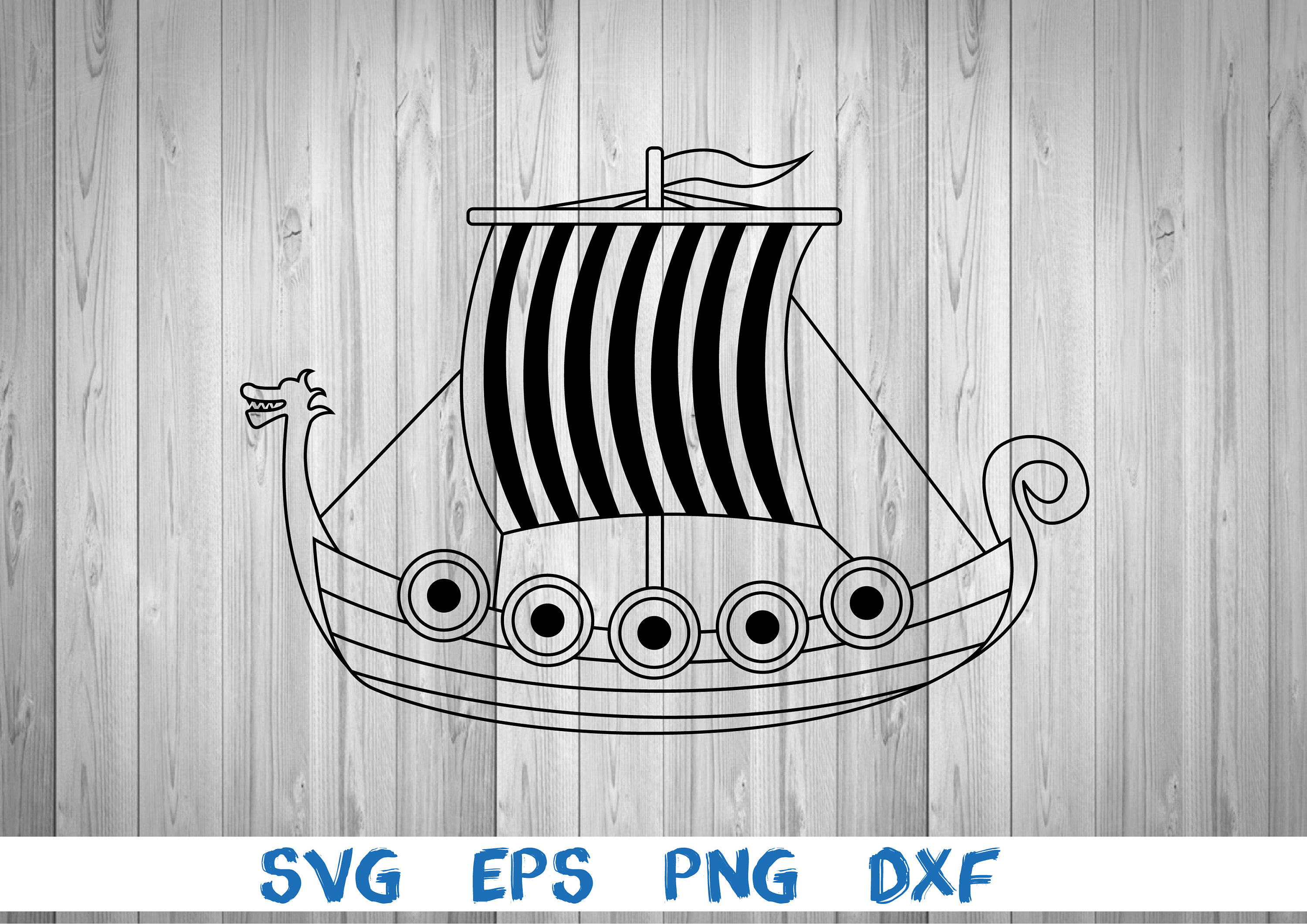 Viking Ship, Viking Boat, Silhouette, Picture, Svg, Png, Eps, Dxf ...