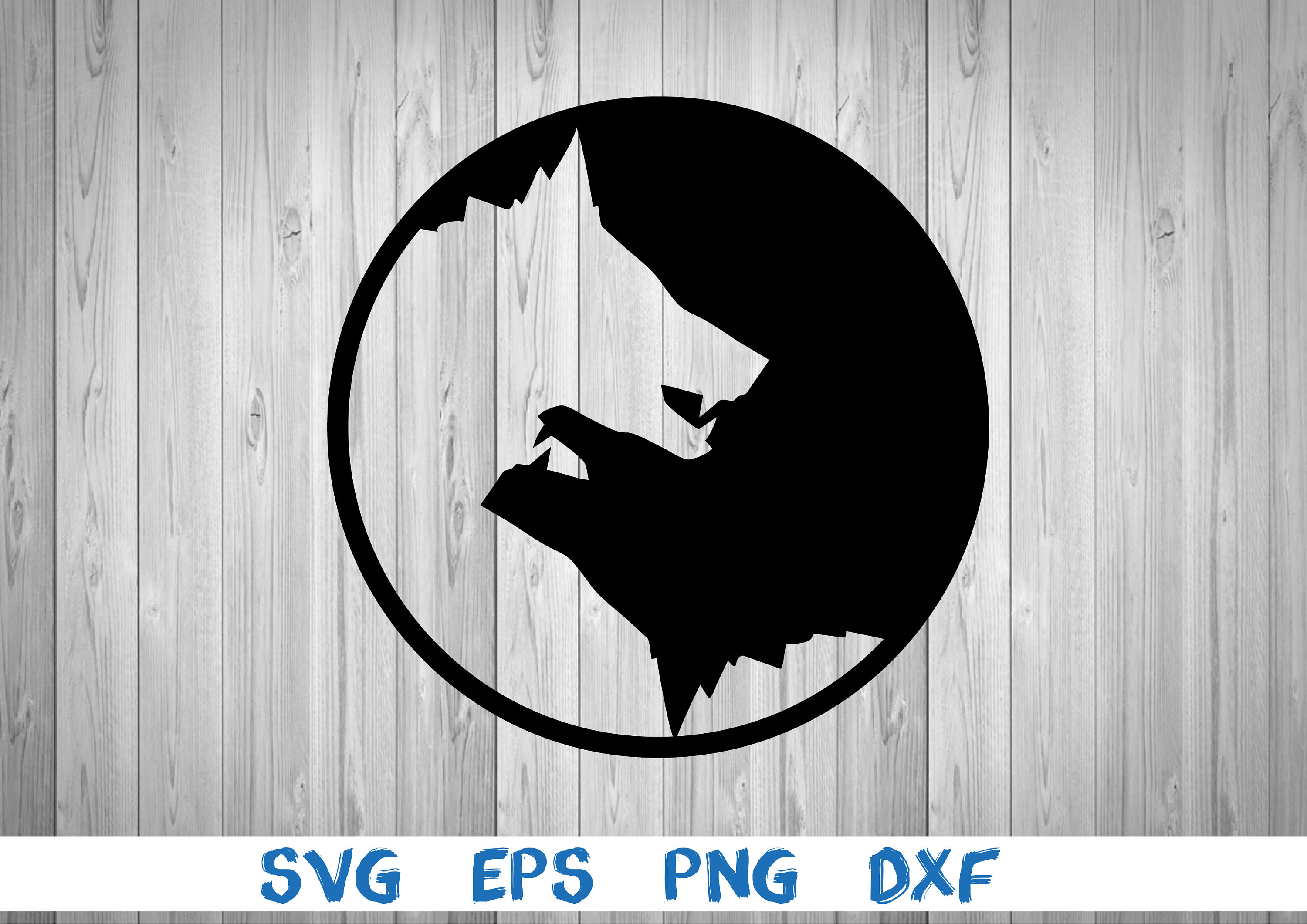 Ying Yang Wolf Wölfe Bild Svg Png Eps Dxf digital | Etsy