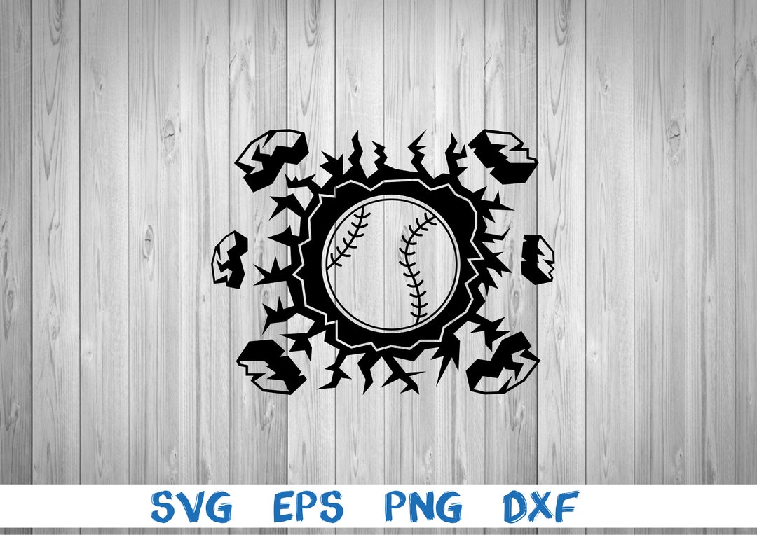 Smashing Baseball, Smashing Wall, Broken Wall, Cracked Wall, Baseball ...