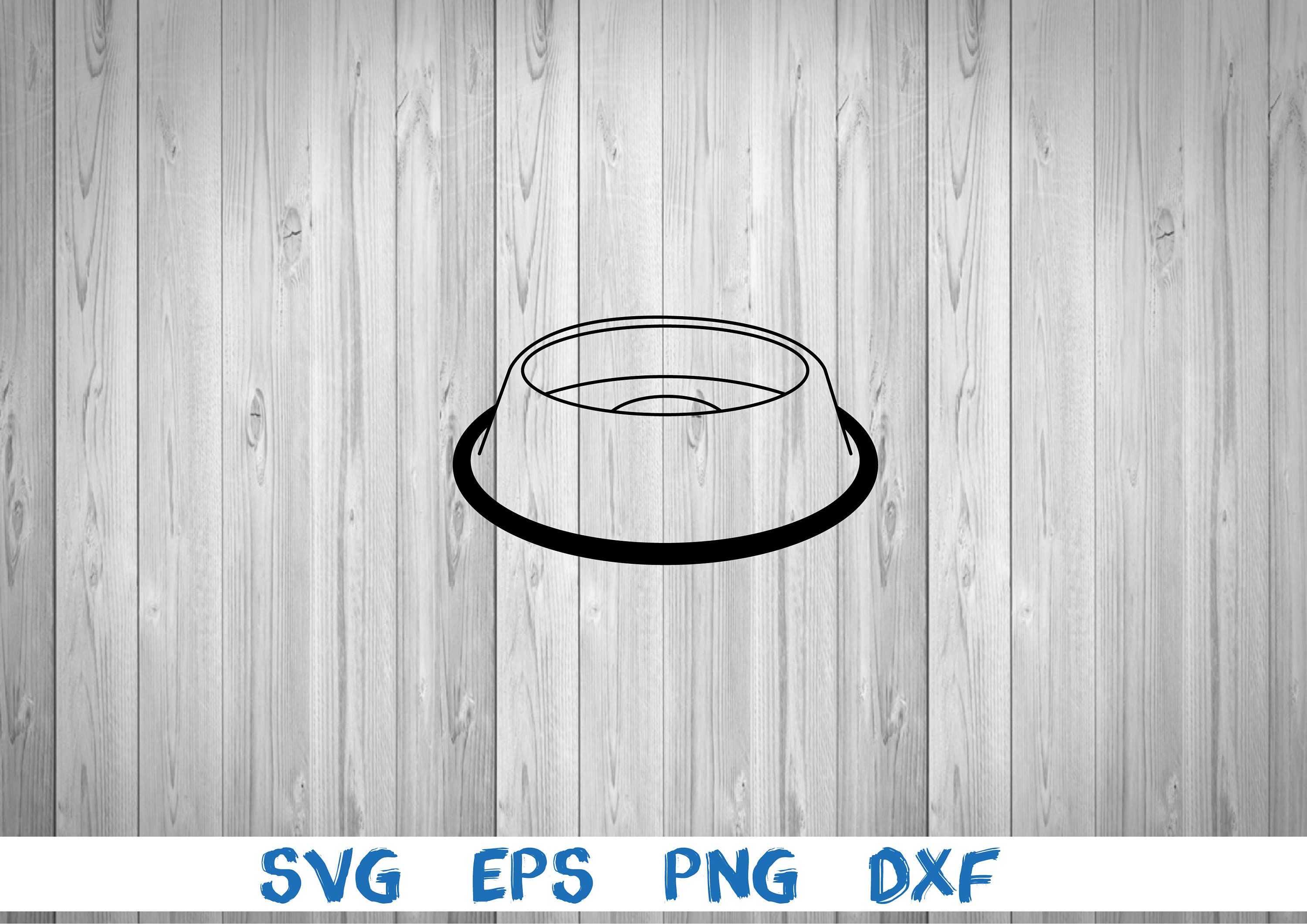 Dog Bowl Cat Bowl Outline Picture Svg Png Eps Dxf | Etsy