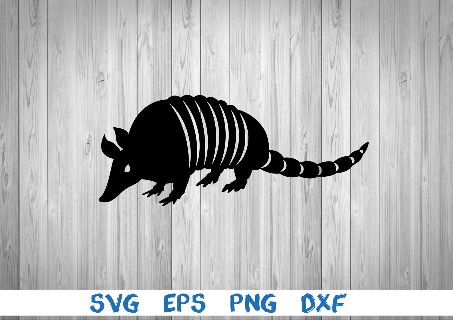 Armadillo animal silhouette picture svg png eps dxf | Etsy