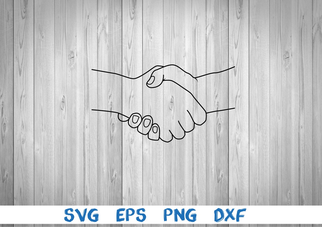 Handshake, Outline, Handshaking, Hand, Picture, Svg, Png, Eps, Dxf ...