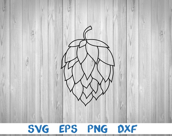 Hops Silhouette Picture Svg Png Eps Dxf Digital - Etsy