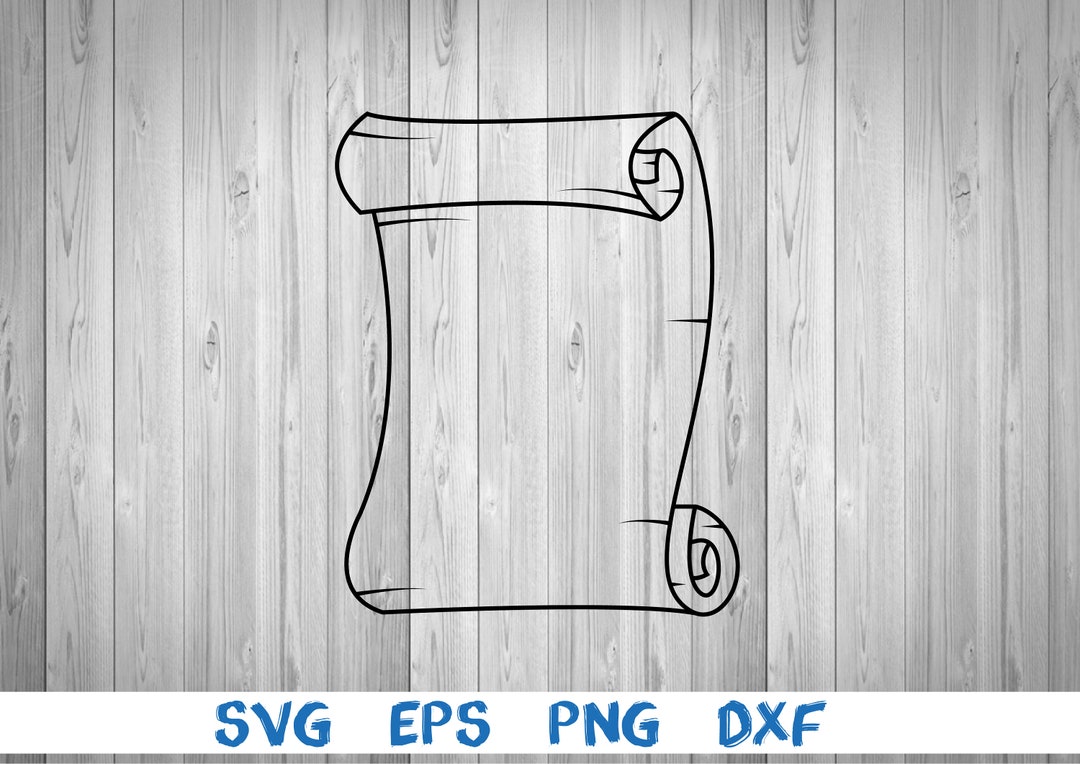 Scroll Paper, Paper, Svg, Png, Eps, Dxf, Digital Download File - Etsy
