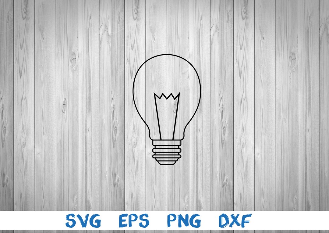 Lamp, Outline, Picture, Svg, Png, Eps, Dxf, Digital Download File - Etsy