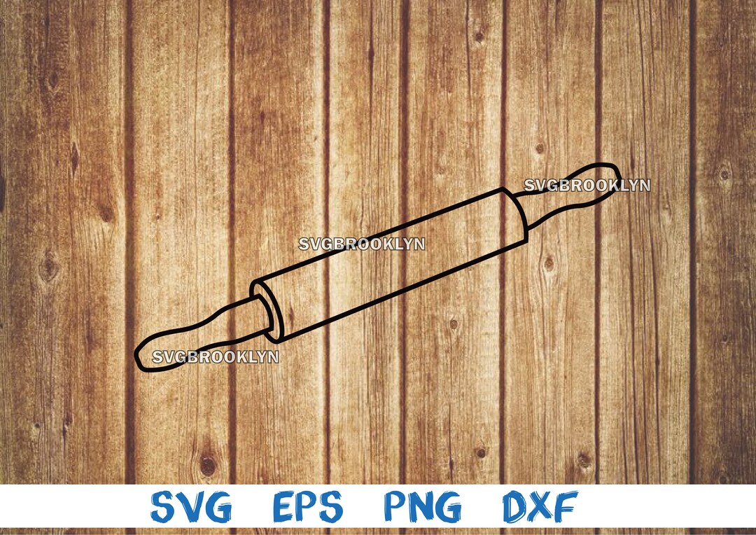 Rolling Pin, Outline, Svg, Png, Eps, Dxf, Digital File - Etsy