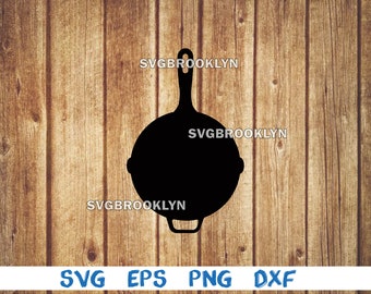 Cast Iron Skillet Svg - Etsy