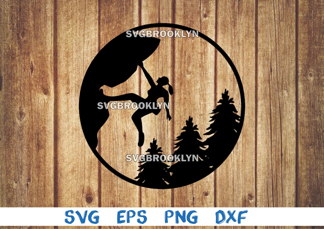 Mountain, Forest, Climbing, Climber, Woman, Silhouette, Picture, Svg ...