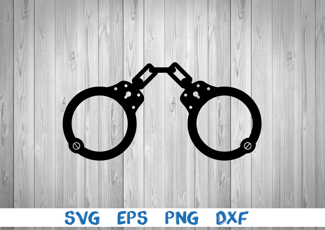 Police Handcuffs Svg Eps Dxf Png Digital Download File - Etsy