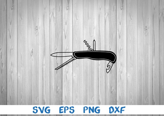 Army Knife Outline Pocket Knife Knife Picture Svg Png | Etsy