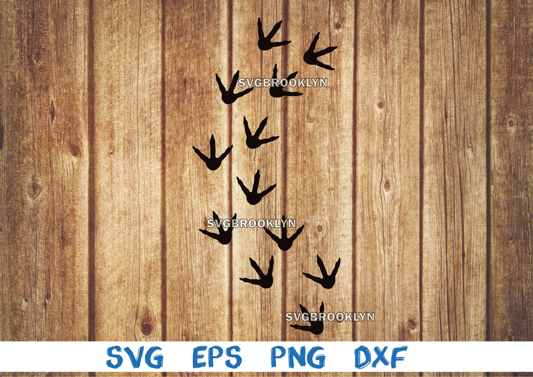 Chicken Foot Print, Foot Print, Animal, Chicken, Svg, Png, Eps, Dxf ...