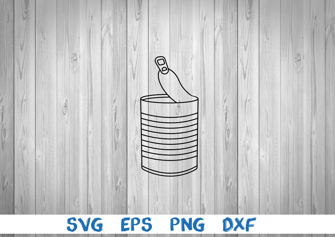 Tin Can, Outline, Open Tin Can, Opening Tin Can, Silhouette, Picture ...