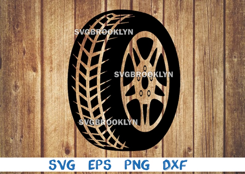 Tire, Car Tire, Wheel, Rim, Svg, Png, Eps, Dxf, Digital Cricut File - Etsy