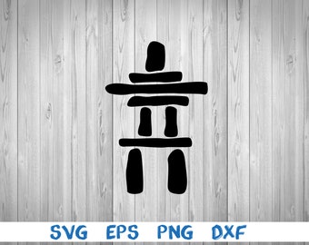 Inukshuk Statue Svg - Etsy
