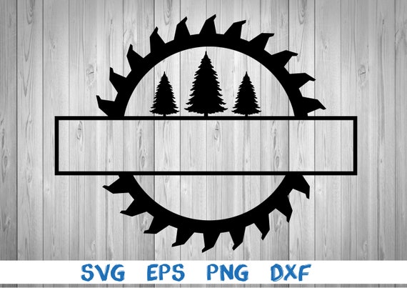 Saw Blade Tree Monogram Picture Svg Png Eps Dxf - Etsy