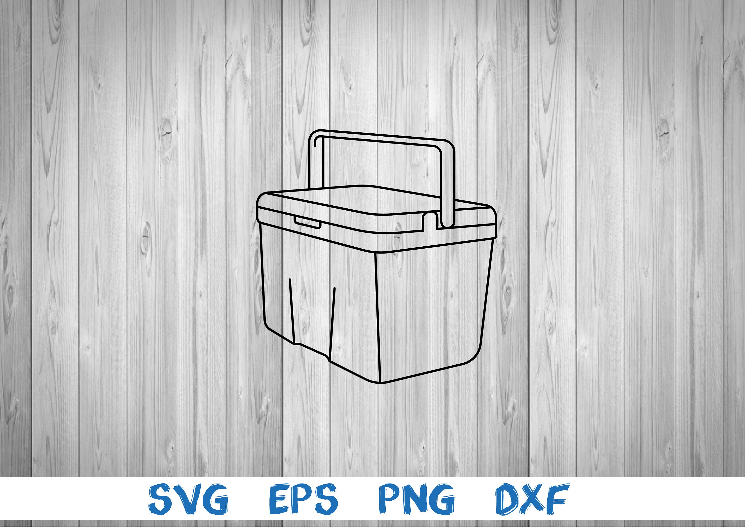 Cooler Ice Chest Portable Cooler Camping Cooler Outline - Etsy