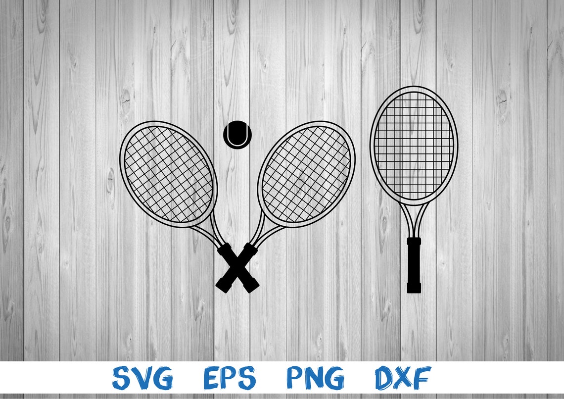 Tennis Racket, Crossed Tennis Racket, Tennis Ball, Silhouette, Picture ...