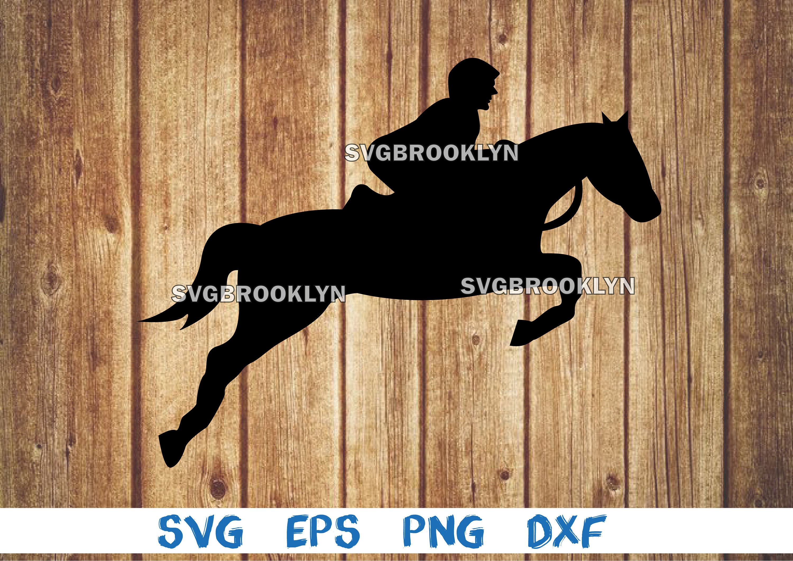 Hunter Horse Jumping Silhouette
