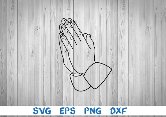 Praying hands svg png eps dxf digital download printable | Etsy