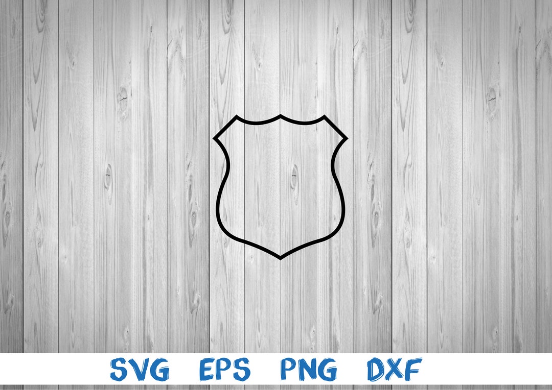 Police Badge, Outline, Police, Silhouette, Picture, Svg, Png, Eps, Dxf ...