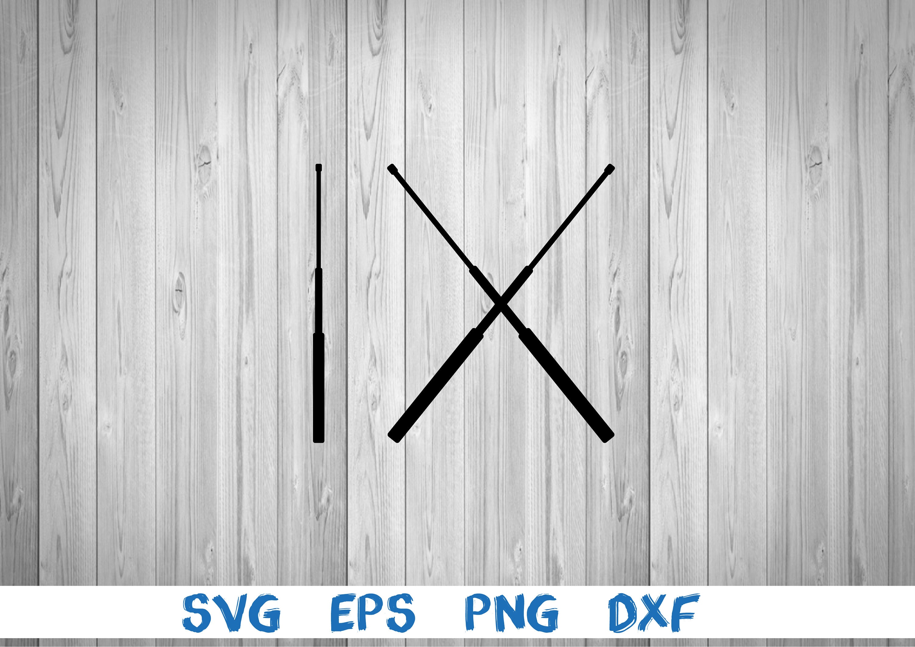 Expandable Baton Police Baton Telescopic Baton Silhouette | Etsy