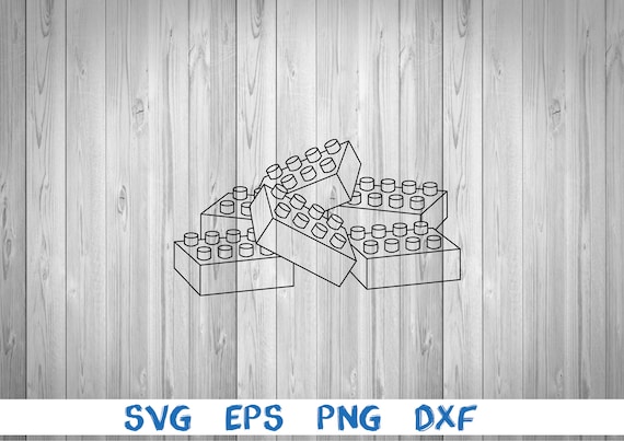 Building block outline building blocks block silhouette | Etsy