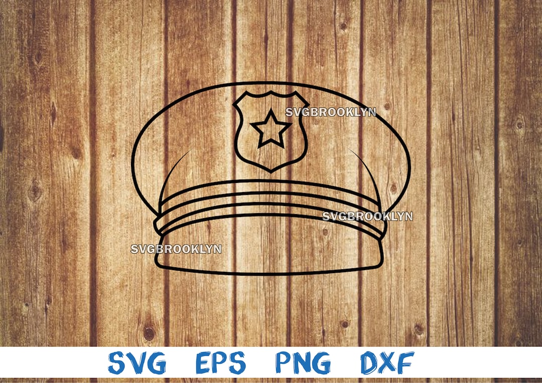 Police Hat, Outline, Police, Hat, Svg, Png, Eps, Dxf, Digital File - Etsy