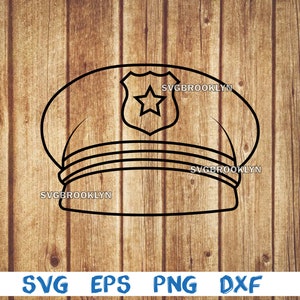 Police Hat, Outline, Police, Hat, Svg, Png, Eps, Dxf, Digital File - Etsy