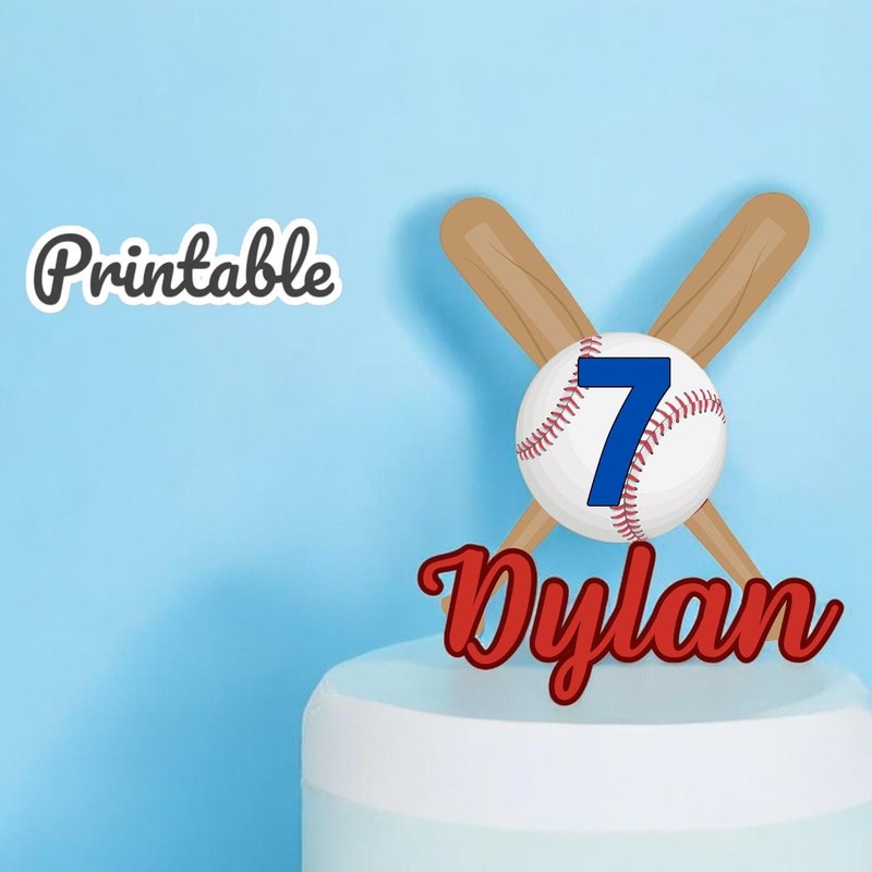 Baseball Cake Topper - Etsy