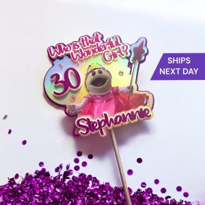 Nanalan Cake Topper, Wonderful Girl Cake Topper, Nanalan Birthday Party ...