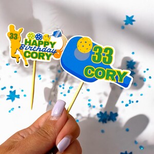 Custom Pickleball Topper, Pickleball Cake Topper, Padel Cake Topper ...