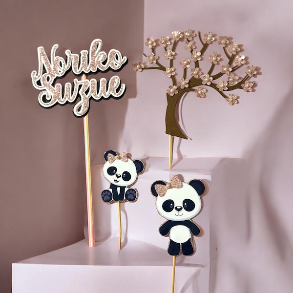 Panda Cake Topper - Etsy