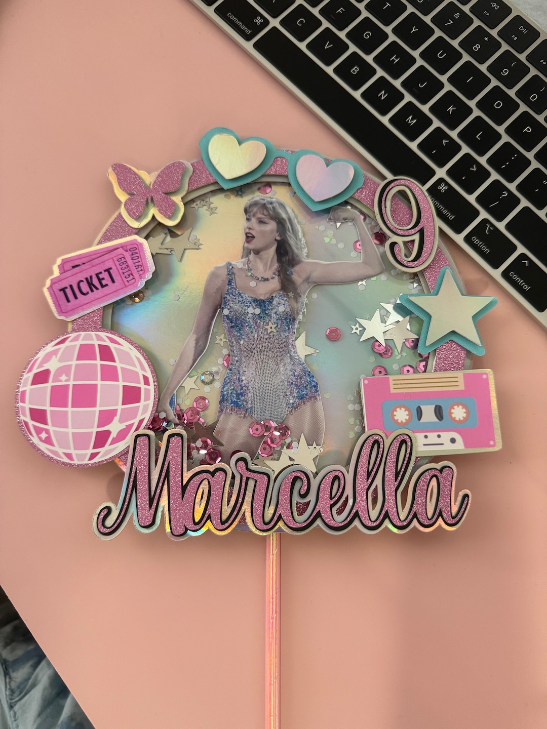 Birthday Era Cake Topper, Singer Cake Topper, Taylor Cake Topper ...