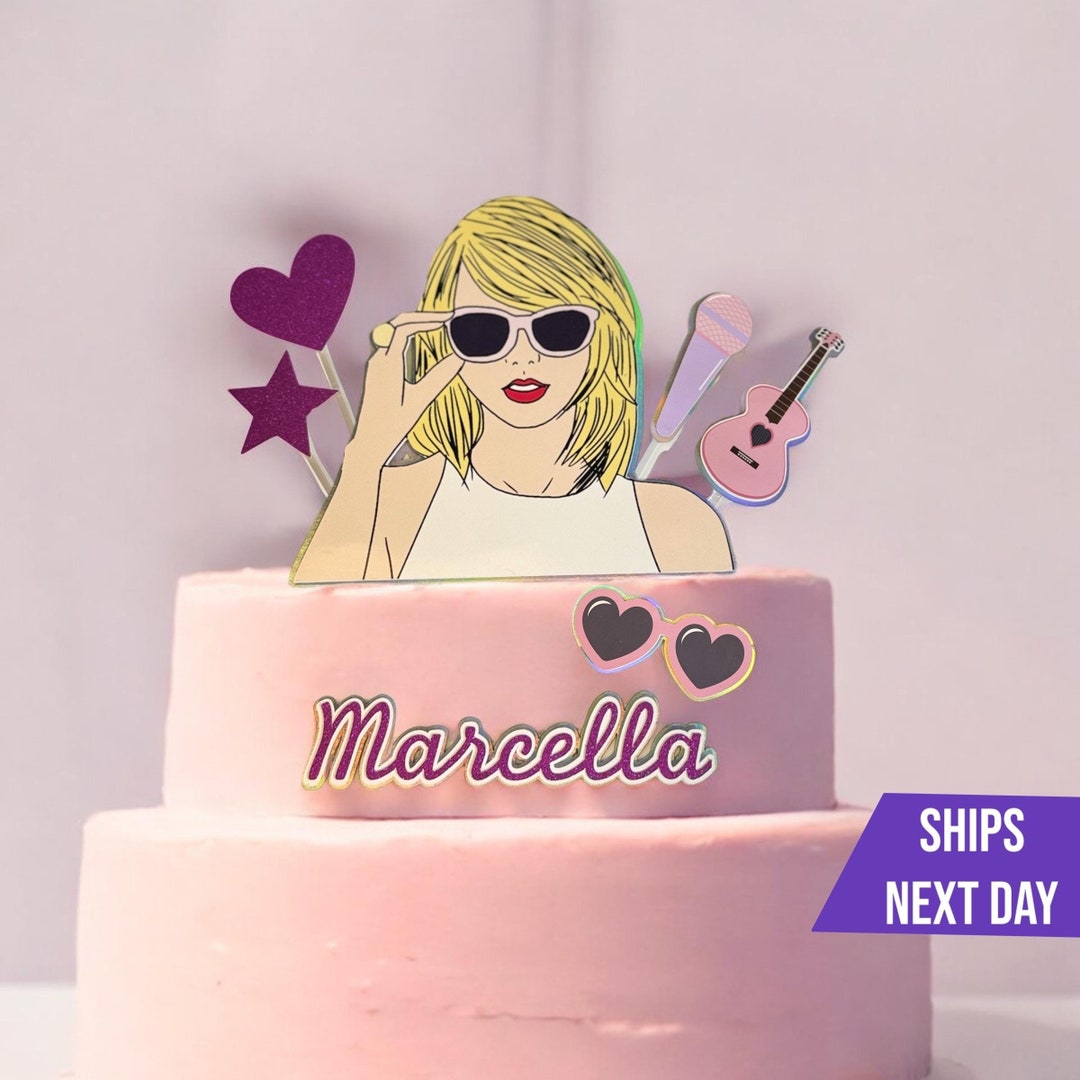 Custom Pop Singer Cake Topper: Eras Party Decorations - Etsy Australia
