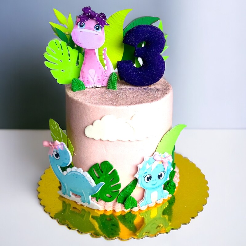 Cake Topper Dinosaur - Etsy