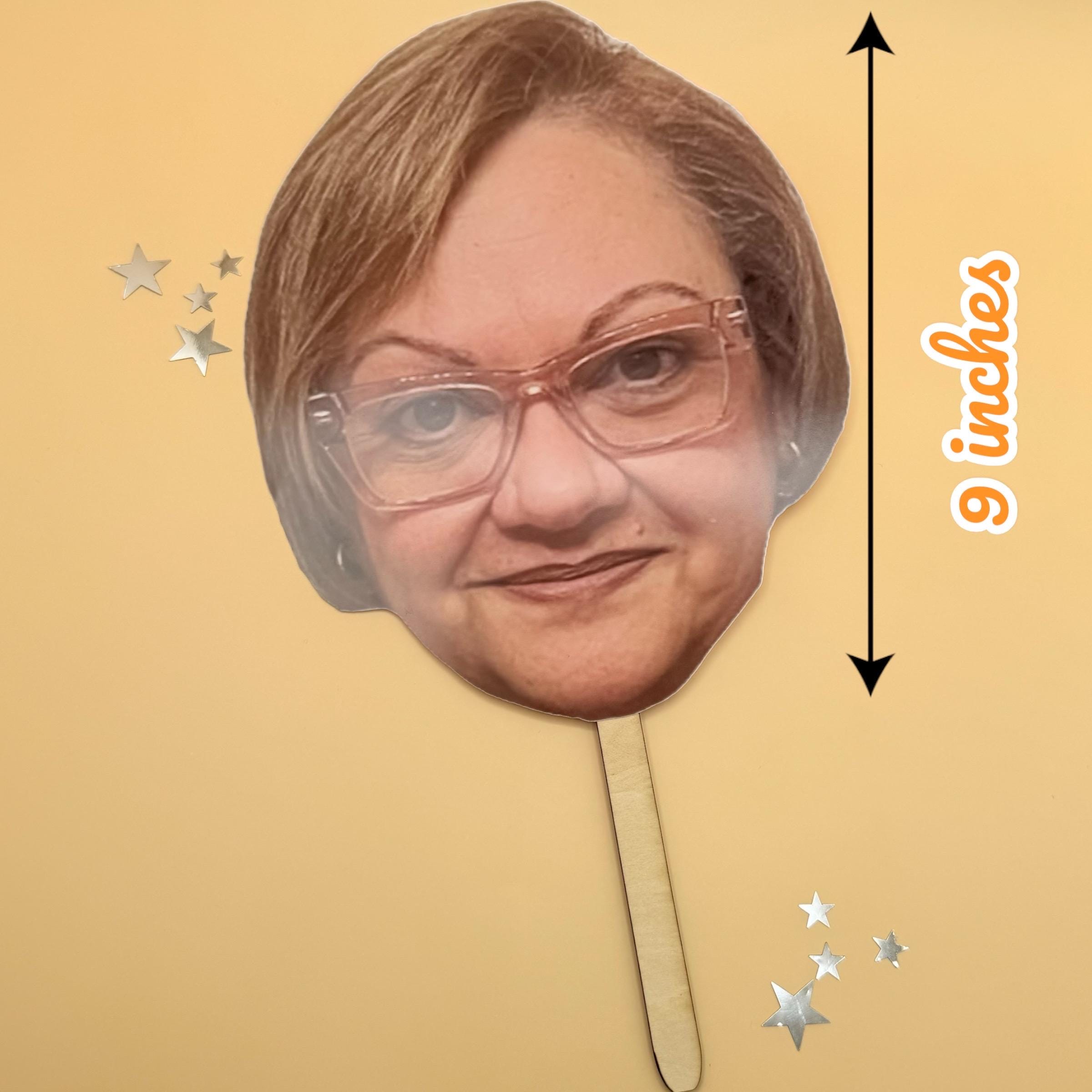 Custom Face on a Stick: Face or Head Cutouts Photo Paper Birthday Party ...