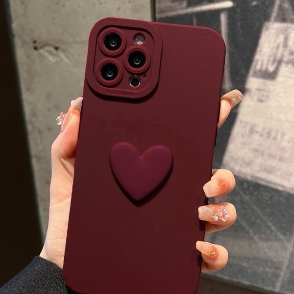 Heart iPhone Case - Etsy