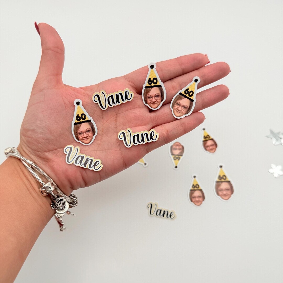 Custom Face Photo Confetti: Personalized Birthday Party Decor - Etsy