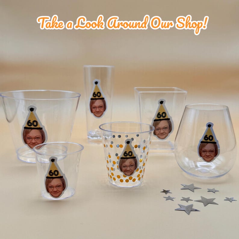 Custom Photo Shot Glasses – Personalized Face Shot Cups for Parties ...
