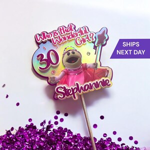 Nanalan Cake Topper, Wonderful Girl Cake Topper, Nanalan Birthday Party ...