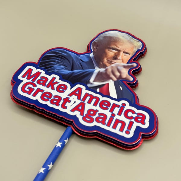 Donald Trump Cake Topper - Etsy