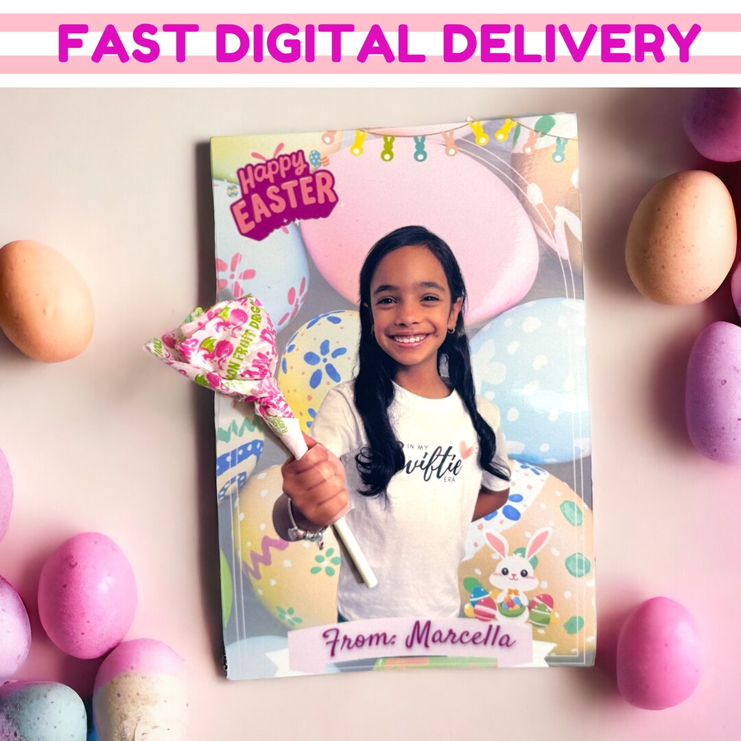 Printable Photo Easter Cards for Kids' Classmates - Gifts for Kids ...