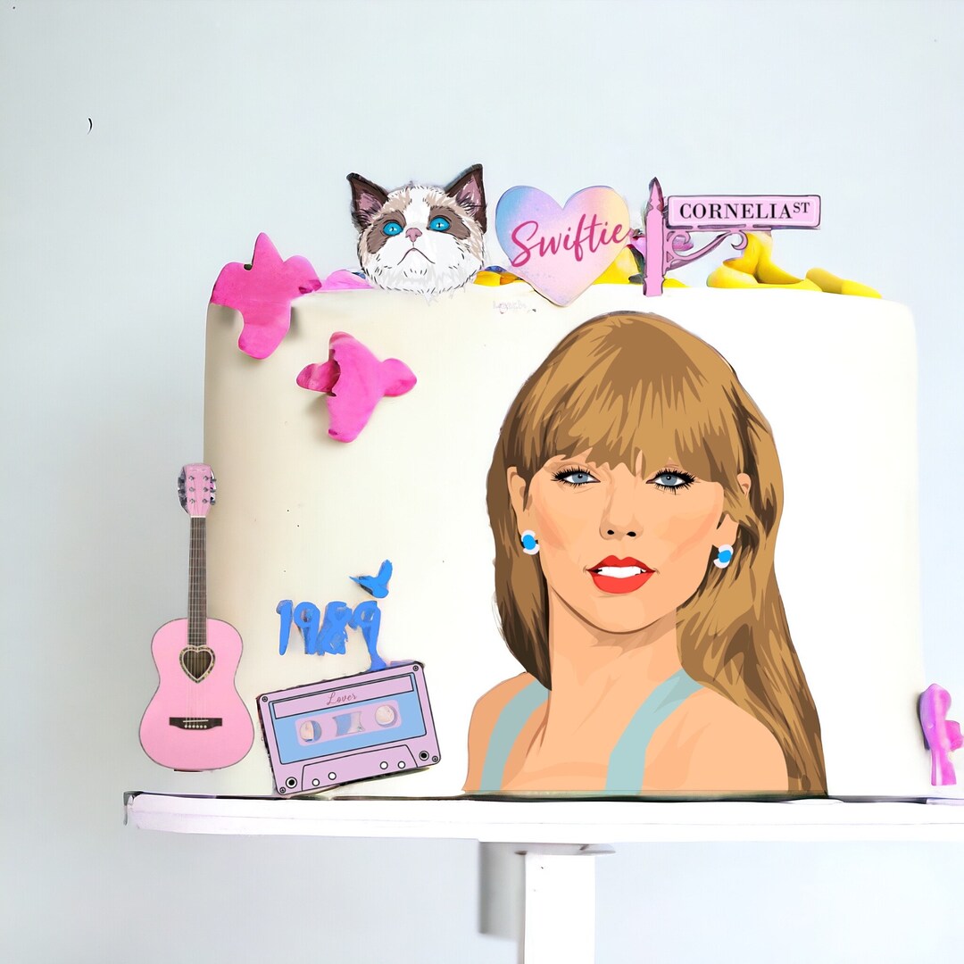 T Swift Cake Topper, T Swift Cake Topper, Eras Birthday Party, Eras ...