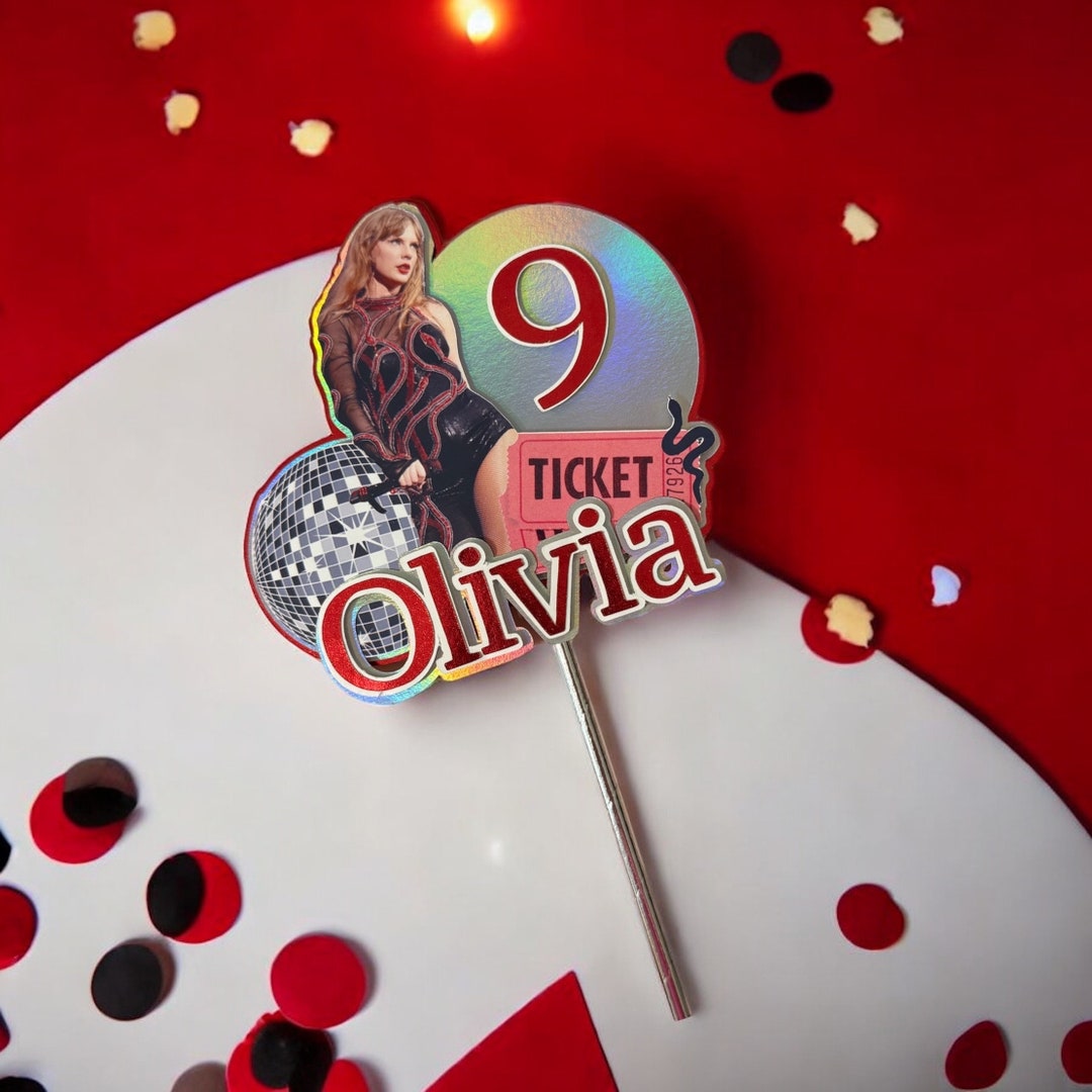 T Swift Cake Topper, T Swift Cake Decorations, T Swift Birthday Party ...