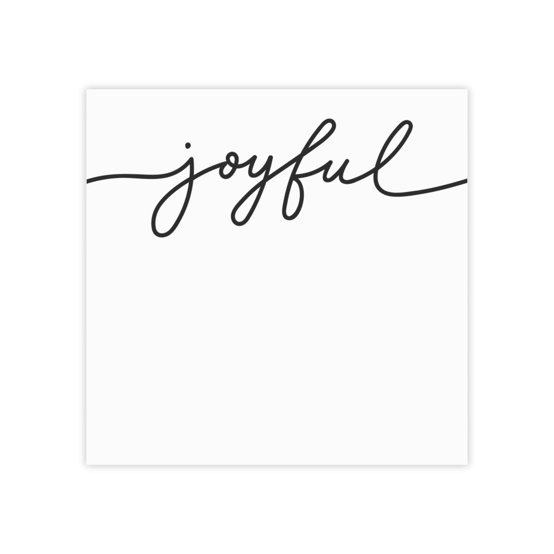 Joyful Post-it® Note Pads Black and White, Joyful Note, Reminder Notes ...
