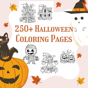 250+ Kids Halloween Coloring Pages - Bold & Easy Toddler Busy Book ...