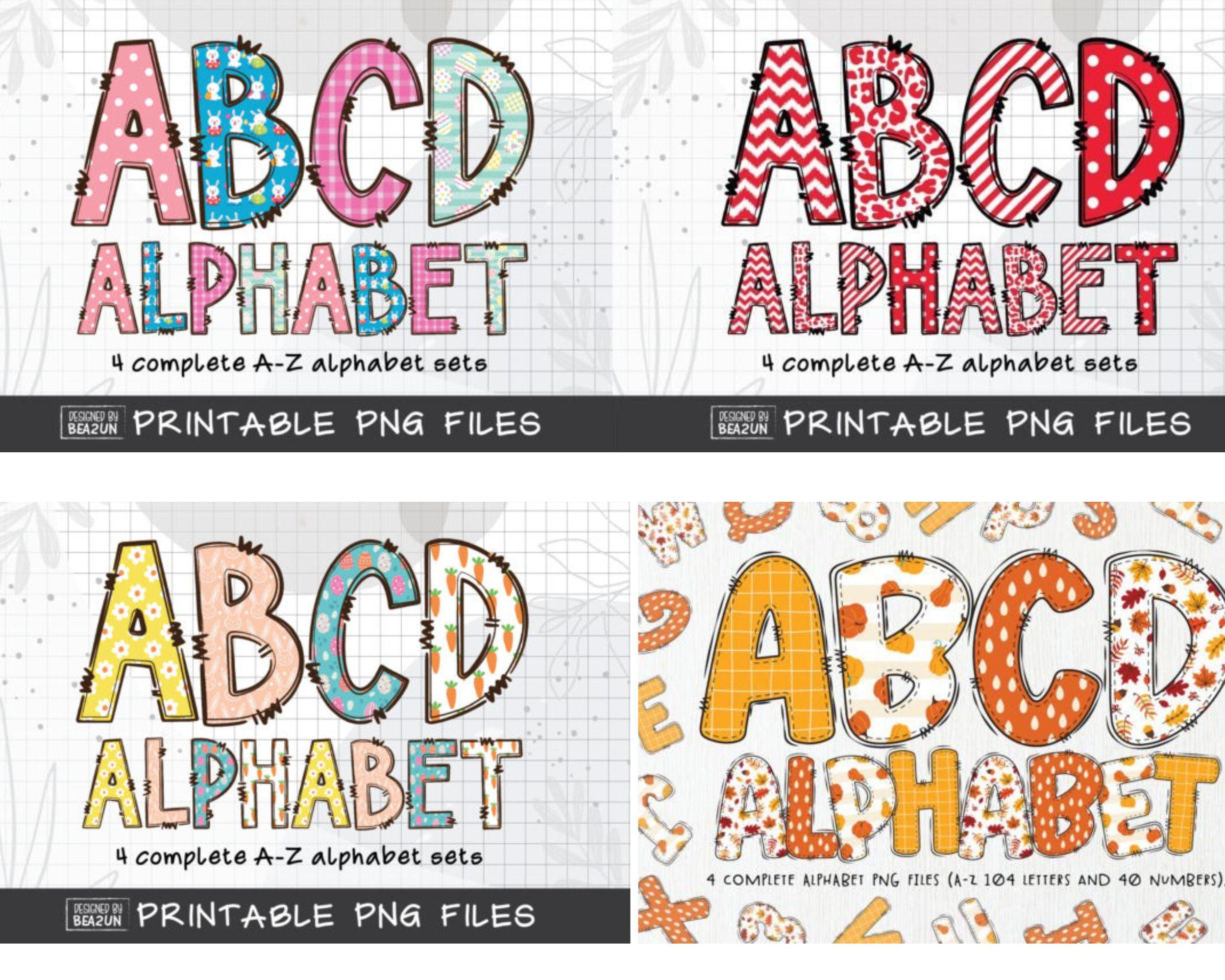 Alphabet Letters Mega Bundle | 415 Sets AND 45K + Letters | Doodle ...