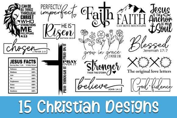 Christian SVG Bundle | 1500+ Bible Verse, Faith Quotes, Jesus ...