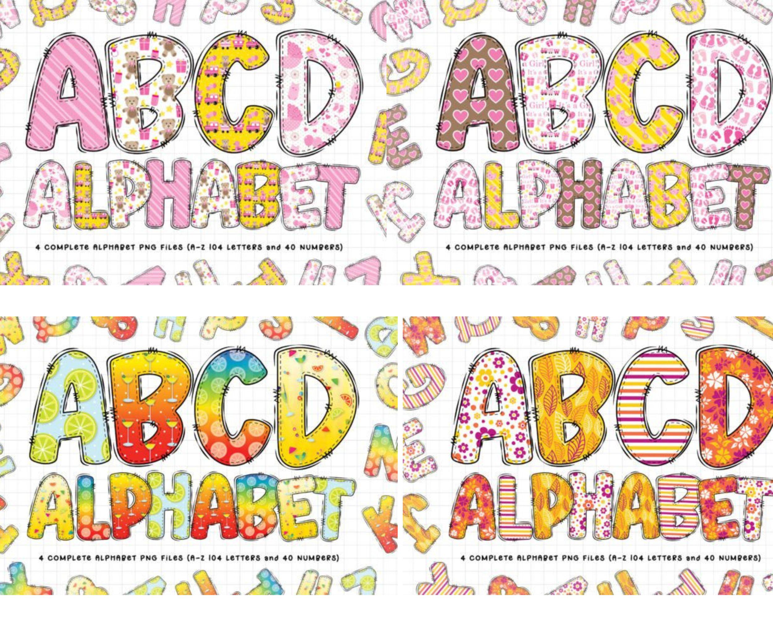 Alphabet Letters Mega Bundle | 415 Sets AND 45K + Letters | Doodle ...